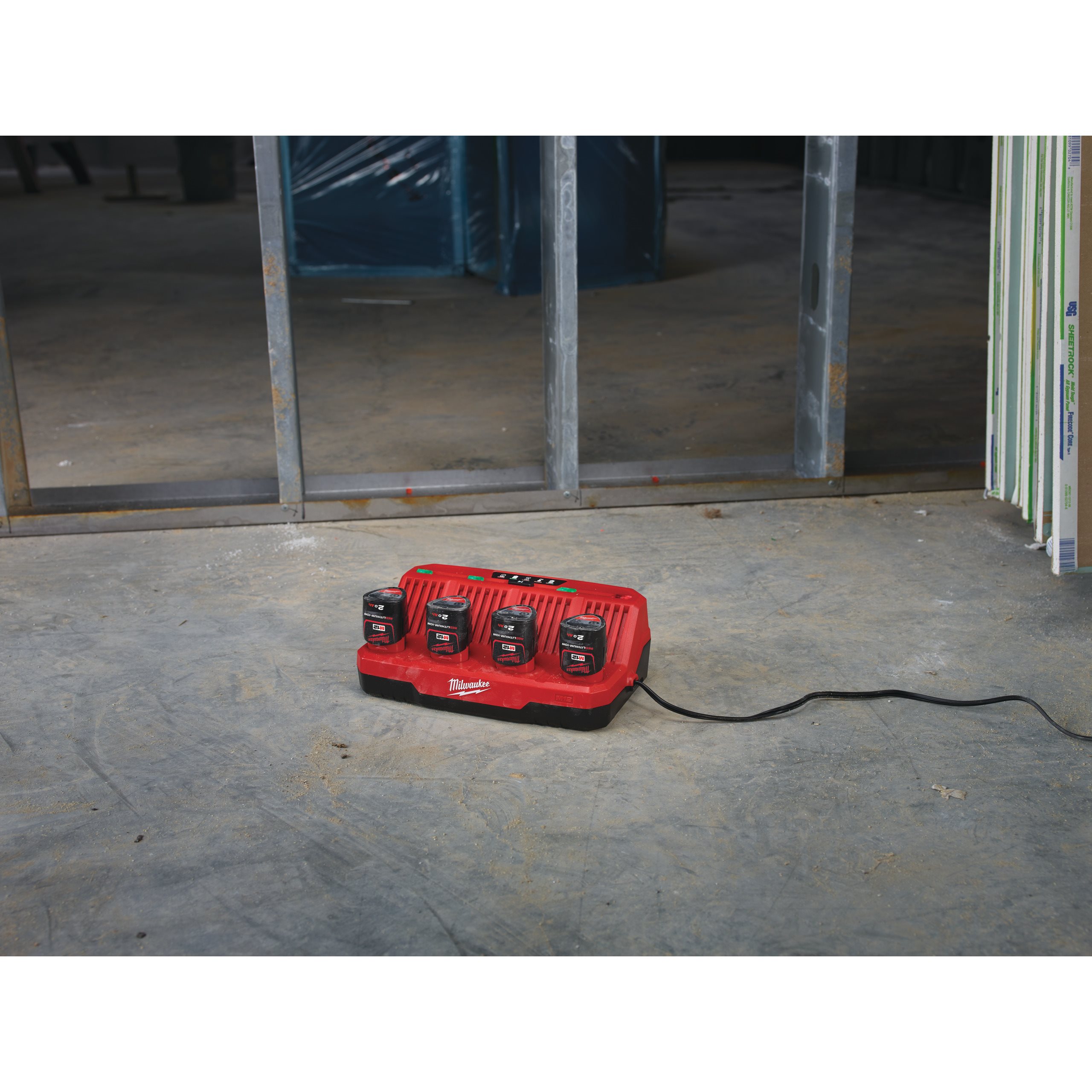 M12 4 Bay Charger Cordless Chargers Milwaukee Tool EU