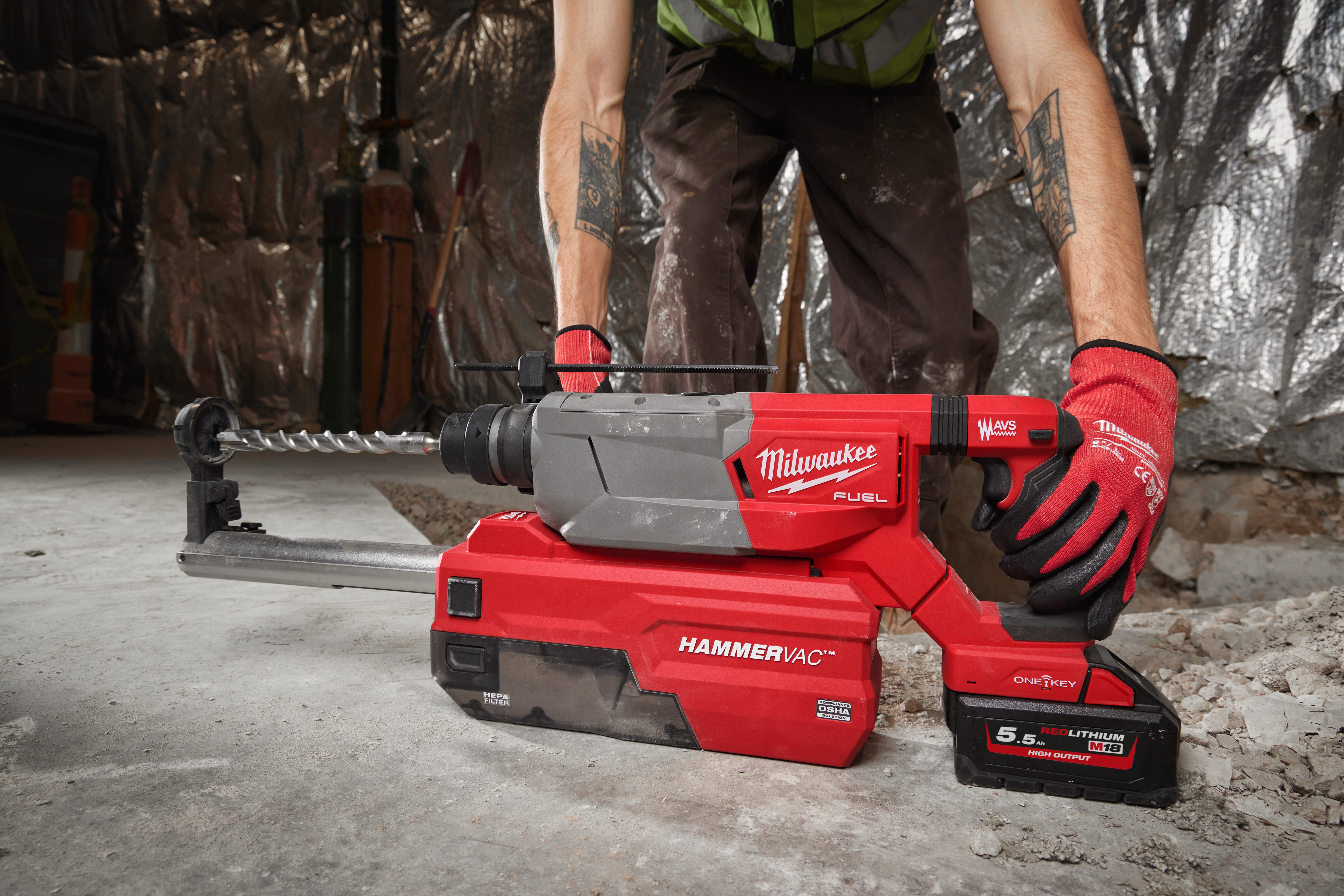 Milwaukee cordless hammer drill with vacuum store